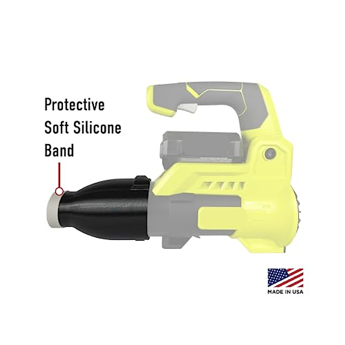 Tier 1 3D Prints Car Drying Nozzle for Ryobi 40V Jet Fan 525CFM (RY40408VNM) Leaf Blower Nozzle Tip