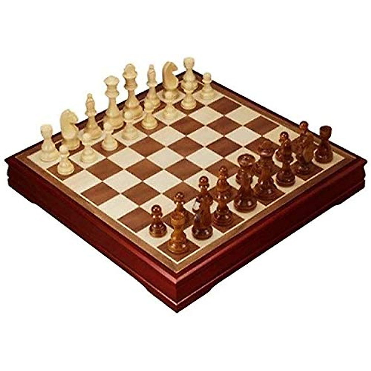 Chess Portable Set Board Set Game Solid Wood Board High-Grade Wooden Set, Adult and Children's Gifts and Board Games Development of Intellectual Entertainment Family Gatherings LQHZW