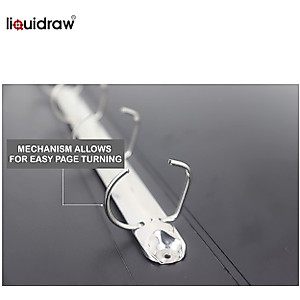 Liquidraw A3 Art Portfolio Case with 10 Sleeves Shoulder Strap Ring Binder Water Resistant Portfolio Bag