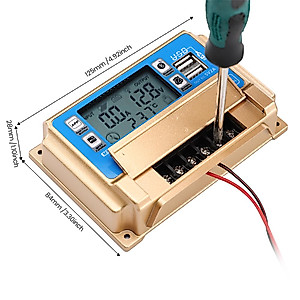 SUNYIMA 60A MPPT Solar Charge Controller 12v/24v Current Auto Focus MPPT Tracking Charge with Bluetooth LCD Display Dual USB Solar Regulator Charge Controller Multiple Load Control Modes (60A MPPT)