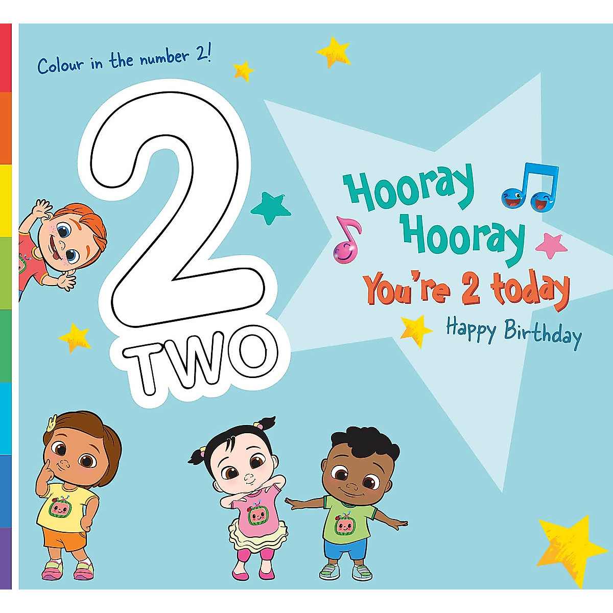 Danilo Promotions LTD CoComelon Birthday Card, Age 2, 2nd Birthday