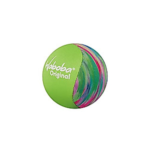 Waboba Original Water Bouncing Ball - Water-Proof Beach Toys, Pool Games for Kids (Green Technicolor)