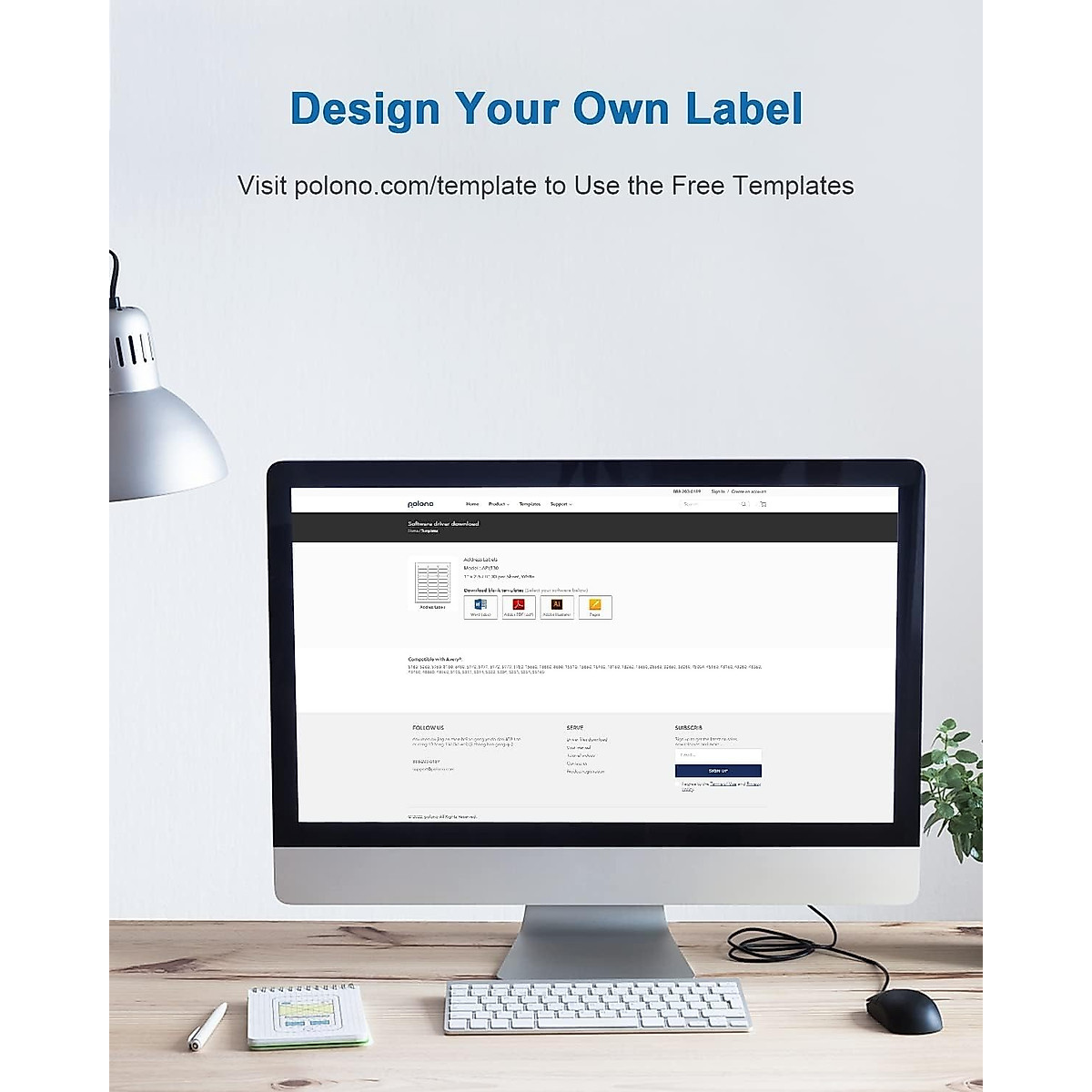 2" x 4" Shipping Address Labels Compatible with Avery 5163, 8163, POLONO Internet Mailing Shipping Labels, White Sticker Labels for Laser/Ink Jet Printers, Permanent Adhesive (250 Labels, 25 Sheets)