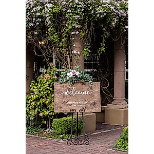 Personalized Wedding Welcome Sign - Wood Wedding Sign - Rustic Wedding Decor #PWS01