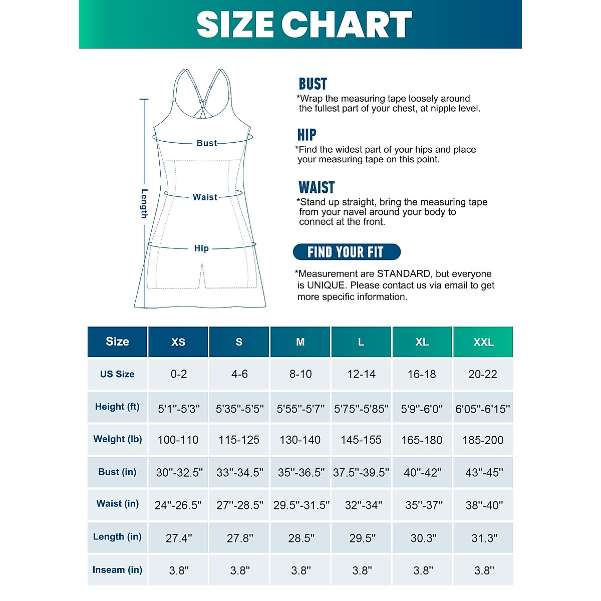 Womens Tennis Dress, Workout Dress with Built-in Bra & Shorts Pockets Summer Dress for Golf Athletic Dresses for Women Indigo