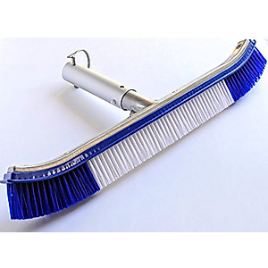 Pool Tool Holder and Organizer; Storage System for Brushes, Leaf rakes, Skimmers, Vacuum Head, and Other Telescopic Pole Cleaning Equipment attachments (3, Matte Silver)