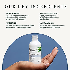 InstaNatural Niacinamide Serum for Face, Niacinamide and Hyaluronic Acid Serum with Vitamin E, Anti Aging Serum and Acne Serum for Hyperpigmentation