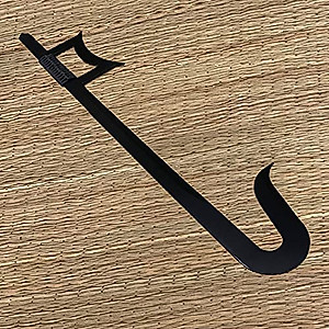 1sword 33 14 inches Two Twin Piece Set Stainless Steel Chinese Hook Sword with Black Corded Wrapped Grip on Handles Fully Functional