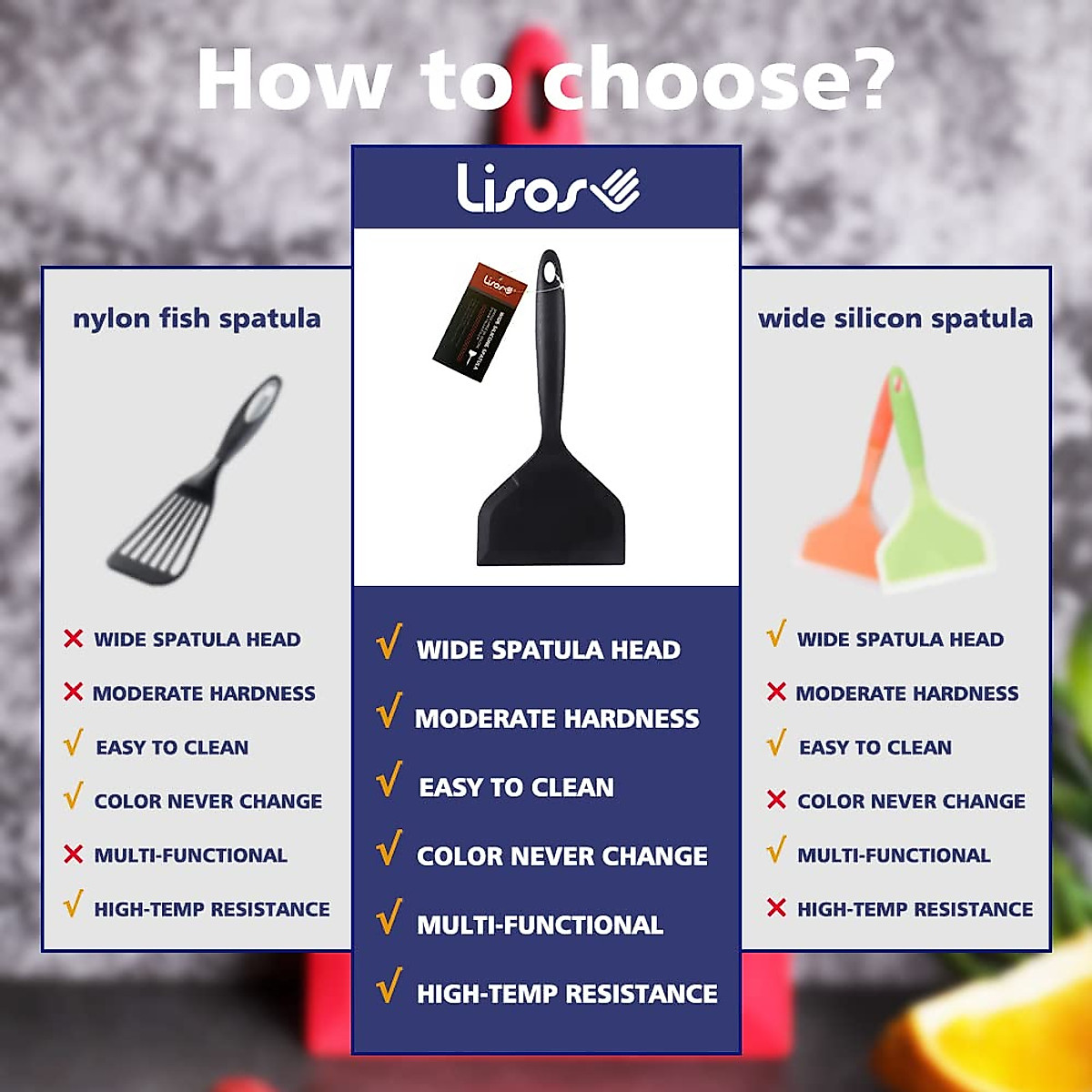 Silicone Tamagoyaki Spatula Japanese Omelette Spatula Wide Silicone Pancake Spatula Nonstick Heat-Resistant Pancake Shovel for Egg, Fish, Burgers, Steak and Pizza，Black