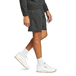 Eddie Bauer Men's Camp Fleece Colorblock Shorts, Heather Gray, Large