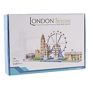 DOLBLOCK Architecture Micro Building Blocks Set London Skylines Series for Adult and Children Assembly, 3D Toy for Ages of 14+ - 3430 Pieces