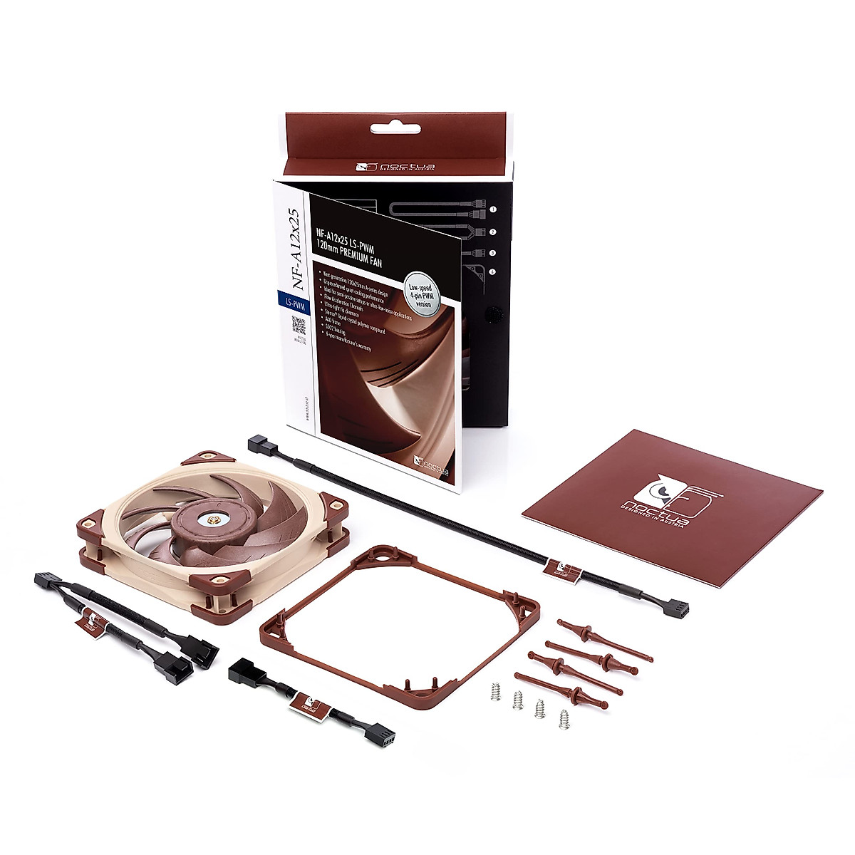 Noctua NF-A12x25 LS-PWM, Ultra Quiet Silent Fan, 4-Pin (120mm, Brown)