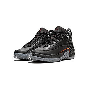 Nike Youth Air Jordan 12 Retro GS Utility, Black/Black/Bright Crimson/WHI, 6Y