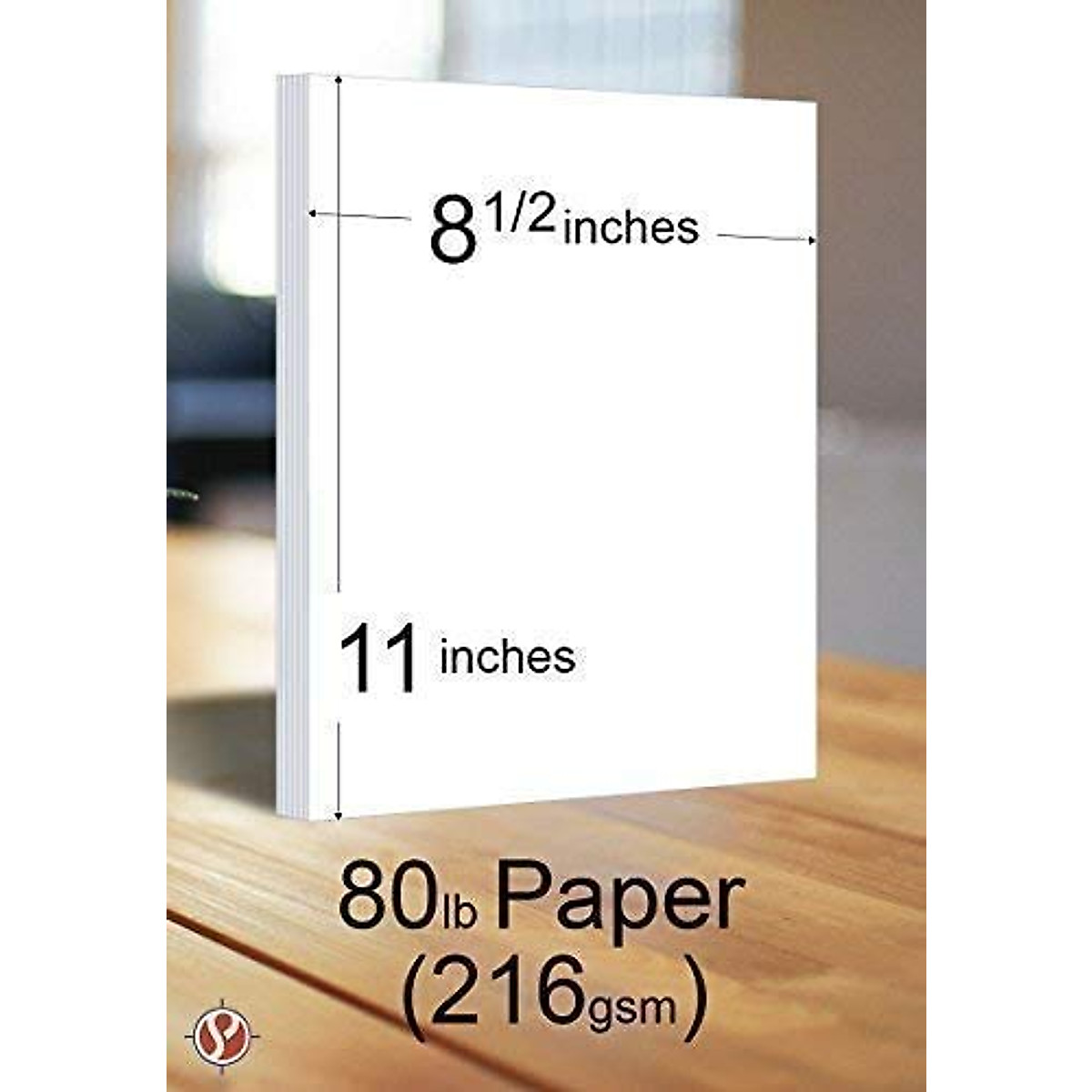 White Thick Paper Cardstock - for Business Card, Art, Invitations, Stationary Printing | 80 lb Card Stock | 8.5 x 11 inch | Heavy Weight Cover Stock (216 gsm) | 8 1/2 x 11 | 50 Sheets Per Pack