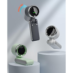 EpicSeren Handheld Fan Foldable Hand Fan Super Strong wind, Upgrade 5-Speed Adjustable with USB Rechargeable 4000mAh Battery, Portable Handheld Fan - Ideal for Travel/Outdoor (Black)