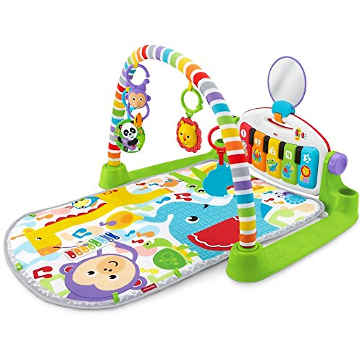 Fisher-Price Baby Gym & Activity Mat, Deluxe Kick & Play Piano Gym with Musical Toys, Lights & Smart Stages Learning