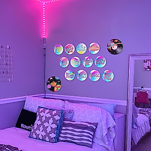 HK Studio Y2K Room Decor - Hologram Disc Teen Room Decor 6" Pack 12