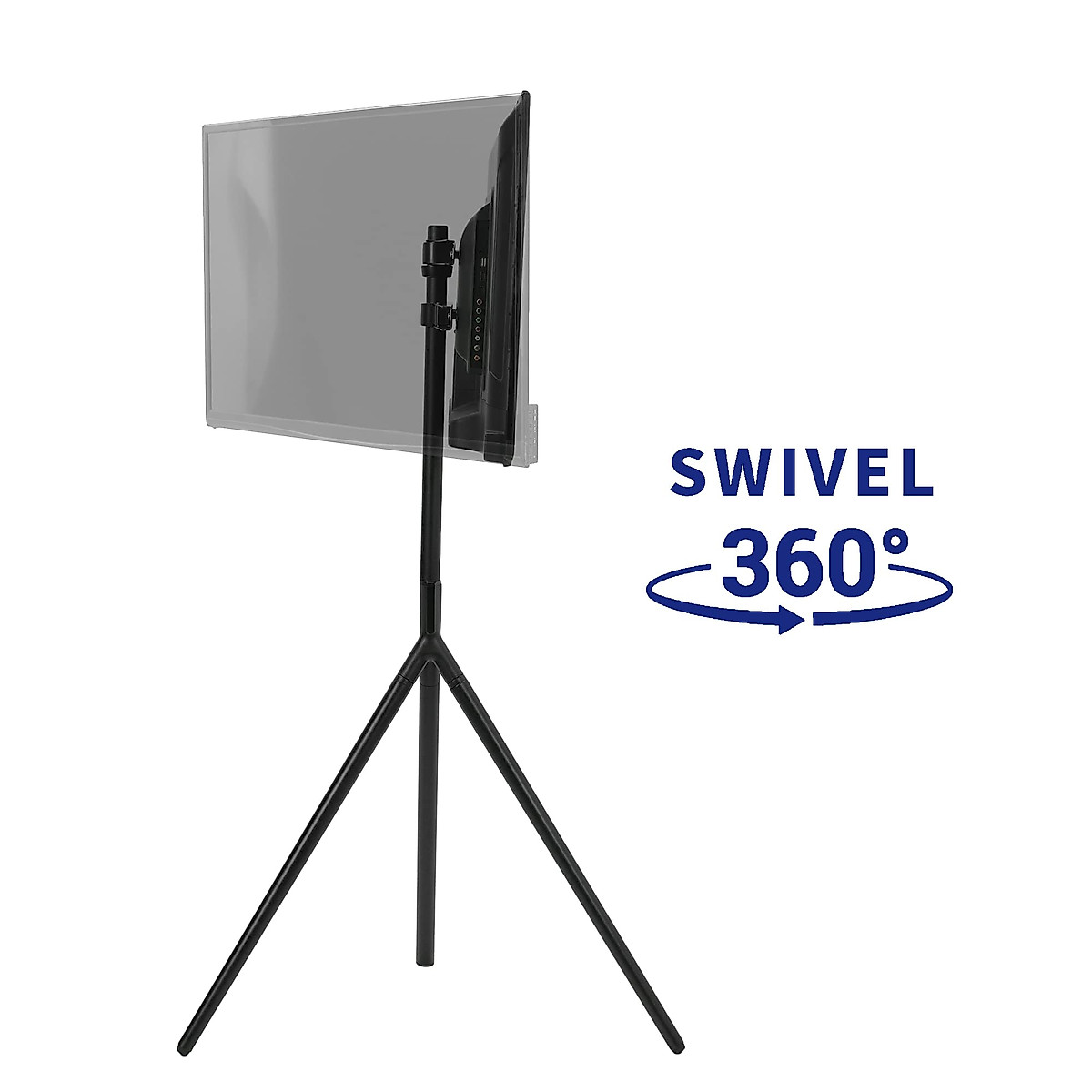 VIVO Artistic Easel 45 to 65 inch LED LCD Screen, Studio TV Display Stand, Adjustable TV Mount with Swivel, Hidden Cable Management, Tripod Steel Base, STAND-TV65B