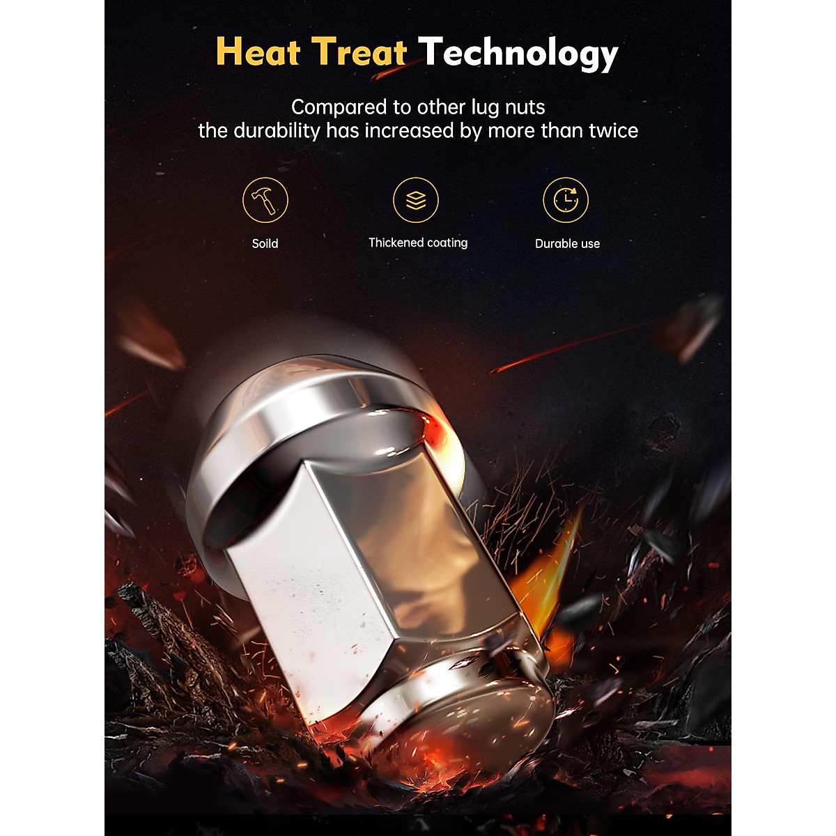 MIKKUPPA M12x1.25 Lug Nuts - Replacement for 1993-2021 Nissan Altima, 1988-2021 Nissan Maxima, Subaru Aftermarket Wheel - 20pcs Chrome Closed End Lug Nuts