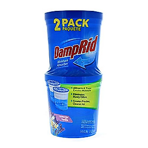 DampRid Lavender Vanilla Refillable Moisture Absorber - 10.5oz cups - 2 pack – Traps Moisture for Fresher, Cleaner Air