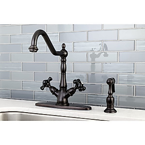 Kingston Brass KS1231PKXBS Duchess Kitchen Faucet, Polished Chrome