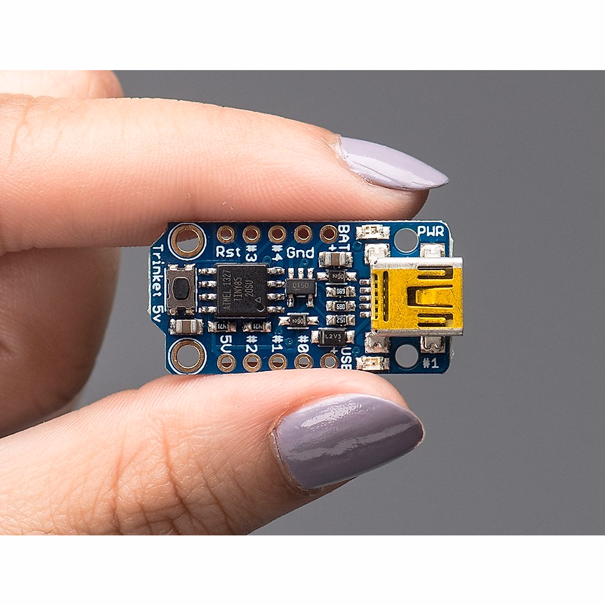 Adafruit (PID 1501 Trinket - Mini Microcontroller - 5V Logic