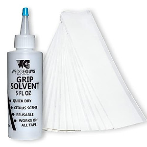 Wedge Guys Golf Grip Tape Kits for Regripping Golf Clubs - Professional Quality - Options Include Hook Blade, 15 or 30 Golf Grip Kit Tape Strips, 5 or 8 oz Grip Solvent & Rubber Vise Clamp
