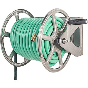 Liberty Garden Products 709-S2 Hose Reel, Stainless Steel