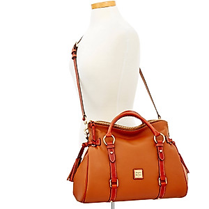 Dooney & Bourke Handbag, Pebble Grain Large Satchel - Brown