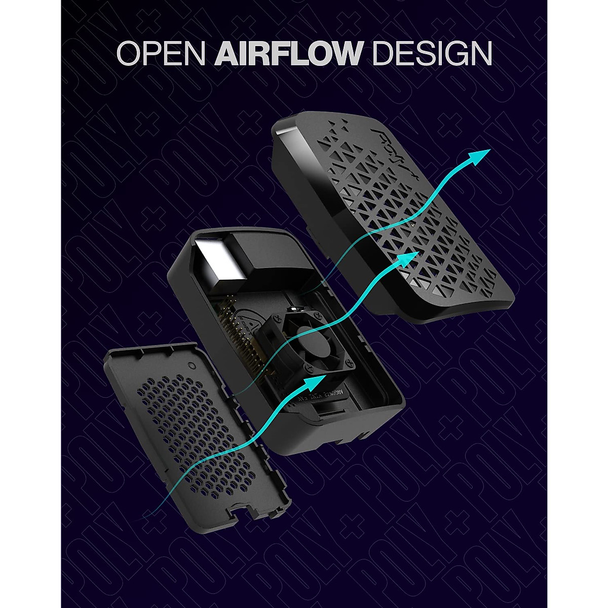 Argon Poly+ Case | Raspberry Pi 4 Plastic Case with PWM controllable Fan and Heatsink | Removable Top