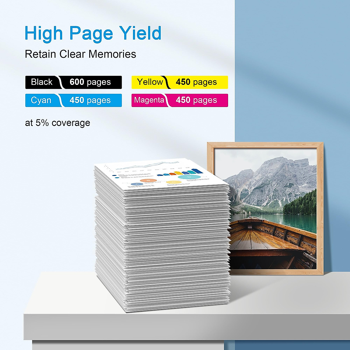 212XL Ink Remanufactured Ink Cartridges Replacement for Epson 212XL T212XL 212 XL T212 for XP-4100 XP-4105 WF-2830 WF-2850 Printer (1 Black, 1 Cyan, 1 Magenta, 1 Yellow, 4 Pack)