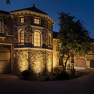 GOHDLAMP MR16 LED Bulbs 50W Halogen Equivalent Landscape Light Bulbs, 2700K Warm White 5W GU5.3 MR16 12V Spotlight Bulb, Non-Dimmable 38° Beam Angle for Landscape, Recessed, Track Lighting 6 Pack