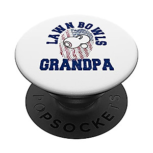American Flag Fingerprint Patriotic Lawn Bowls Grandpa PopSockets Swappable PopGrip