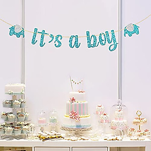 It's a Boy Banner, Baby Shower Party Garland Decorations For Baby Boys, Babies First Communion Party Decors Supplies, Pregnant AF | Baby 1st/2nd Birthday Party Photo Props
