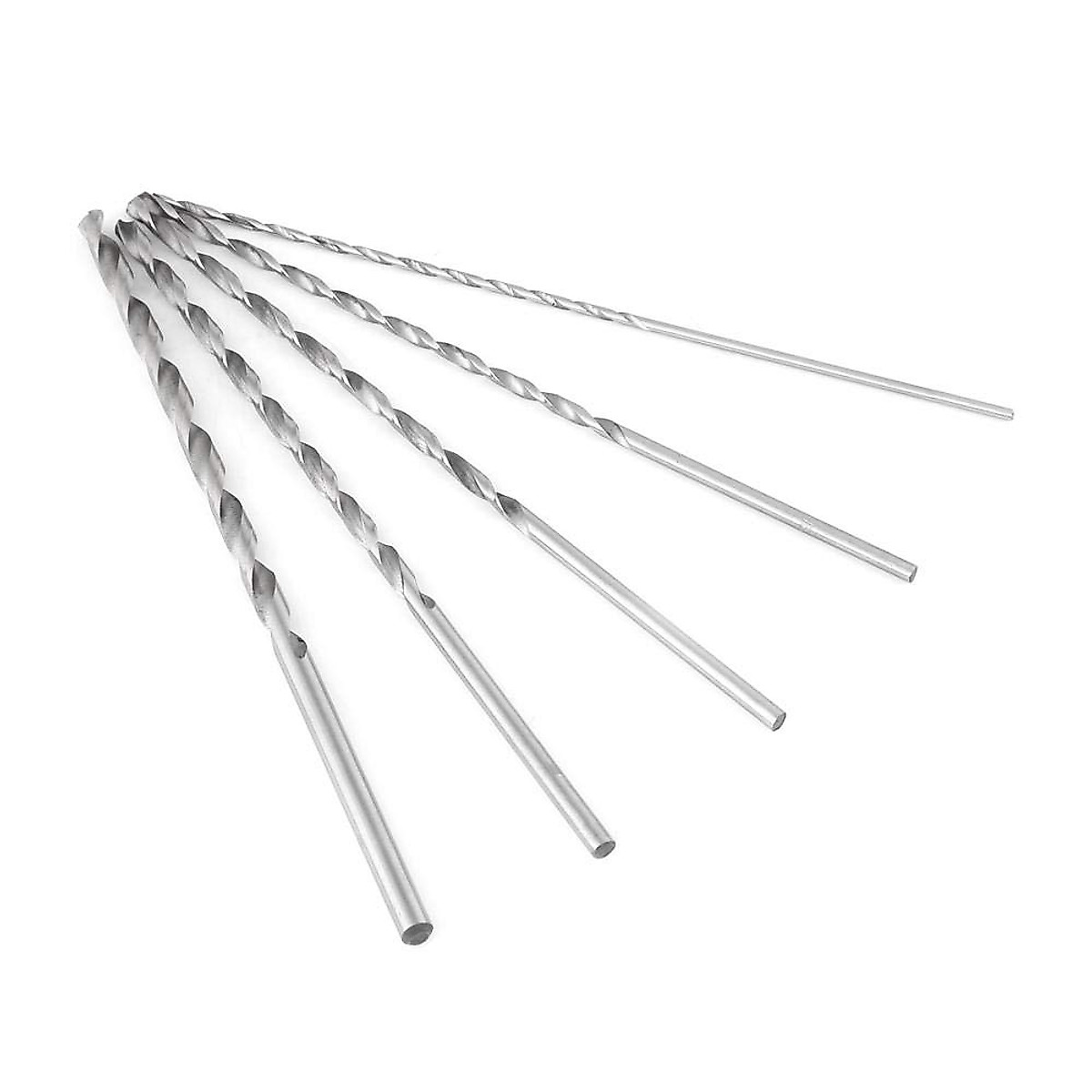 Extra Long Brad Point HSS Drill Bit, 2-5mm Diameter x 150mm Length, Straight Shank Drill Bits for Wood Plastic and Aluminum