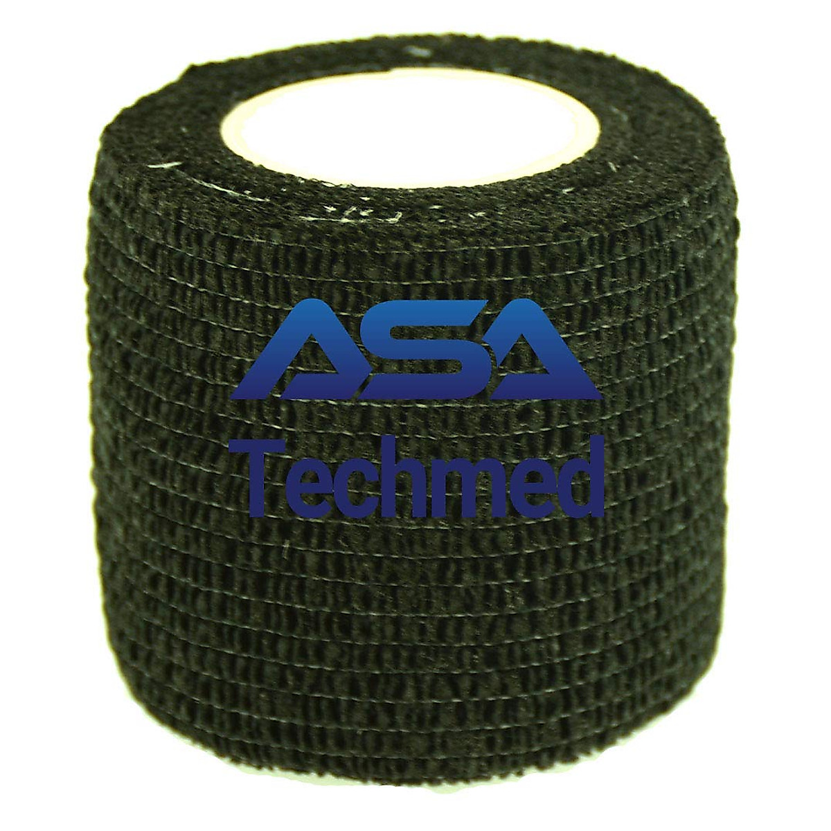 6 - Pack, Black 2” x 5 Yards, Self-Adherent Cohesive Tape, Strong Sports Tape for Wrist, Ankle Sprains & Swelling, Self-Adhesive Bandage Rolls (Black)