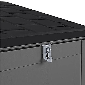 CoscoProducts COSCO 88333BGY1E BoxGuard Large Lockable Package Delivery and Storage Box, 6.3 cubic feet, Black/Grey