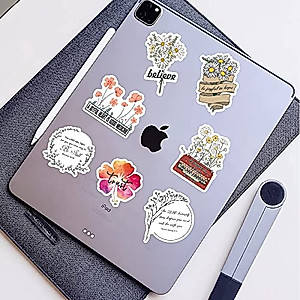 118pcs Inspired Christian Stickers, Bible Verse Stickers, Blossoms Stickers Perfect for Water Bottle Laptop Scrapbooking Decals Christian Gifts Bible Journaling Supplies