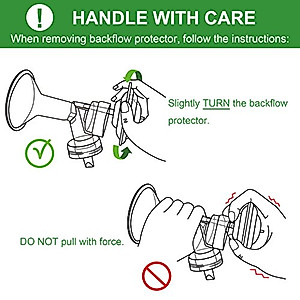 Nenesupply Long Stem Backflow Protector Use Medela Pump Parts Breastshield on Spectra S1 S2 and 9 Plus Breastpumps. Not Original Spectra Pump Parts Inc 2 Long Backflow Protectors
