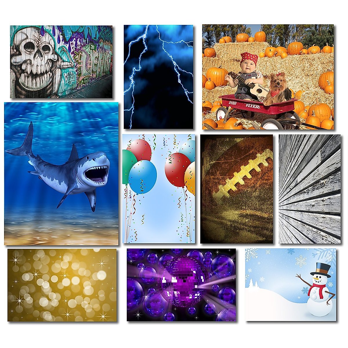 EZbackgrounds' Complete All-in-One Digital Backgrounds Package on USB Flash Drive Memory Stick for Professional Photographers and Hobbyists
