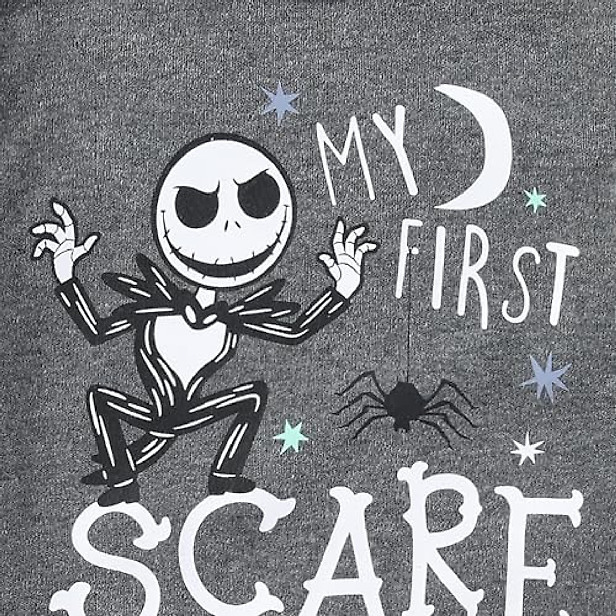 Disney Nightmare Before Christmas Boys’ Jack Skellington 3 Pack Bodysuits for Infant – Grey