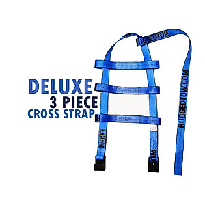 RuggedTow 2X USA Car Basket Straps Adjustable Tow Dolly DEMCO Wheel Net Set Flat Hook Standard Wheels Fits (14-20 Inches, Blue) Domestic