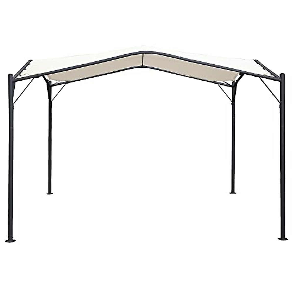 Scelto 12'x12' Outdoor Patio Gazebo Canopy Tent with Stable Iron Frame for Deck Garden Backyard, Beige
