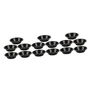 Hemoton 15 Pcs Pizza Plate Cake Tray Pizza Screen Mini Accessories Round Bread Pan Bread Baking Molds Pizza Crisper Tray Oven Pan for Kitchen Carbon Steel Pizza Pan Reusable Baking Tray