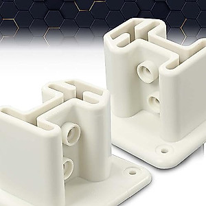 PIT66 2Pcs Heavy Duty Resin in-Pool Above Ground Swimming Pool Ladder Compatible with Ladder Flange 832414