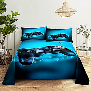 3D Game Joystick Home Textile Duvet Cover Sets for Girl Boy Child Adult 3Pcs-1 Duvet Cover with 2 Pillow Shams (Joystick3, Queen (90'' x 90''))
