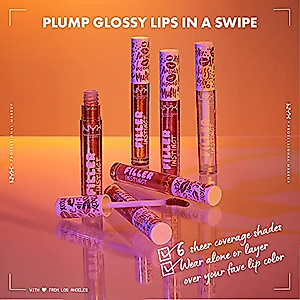 NYX PROFESSIONAL MAKEUP Filler Instinct Plumping Lip Polish, Lip Plumper Gloss - Brunch Drunk (Champagne)