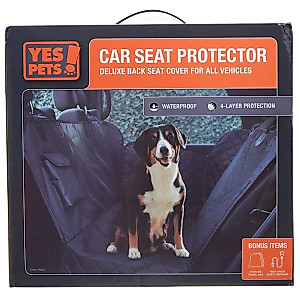 YES PETS Car Seat Protector Waterproof 4-Layer Protection Back Seat Cover All VECHICLES Plus Storage Bag and Safety Resistance