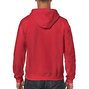 Gildan Adult Fleece Zip Hooded Sweatshirt, Style G18600 Red, X-Large