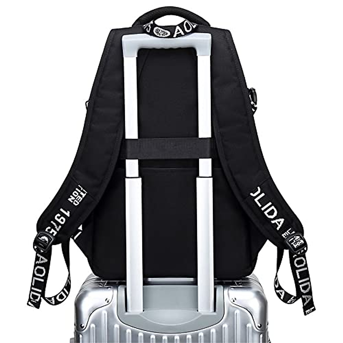 Waroost PSG Novelty Bagpack Messi Canvas Bookbag-Lightweight Large Knapsack with USB Charging Port for Travel,Outdoor